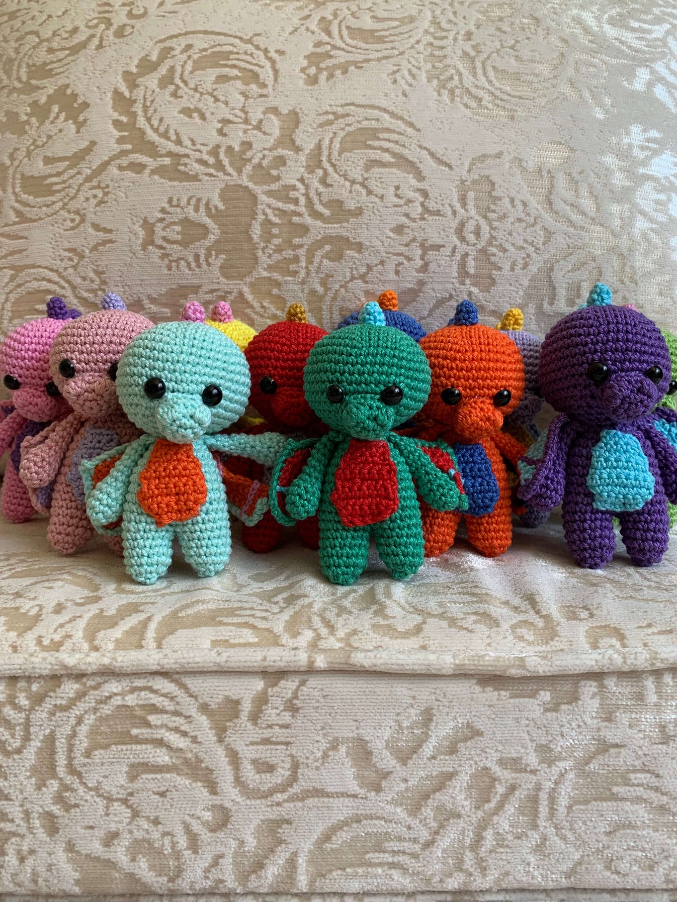 Handmade Crochet Plush Dragon | Amigurumi Fantasy Creatures | Mythical ...