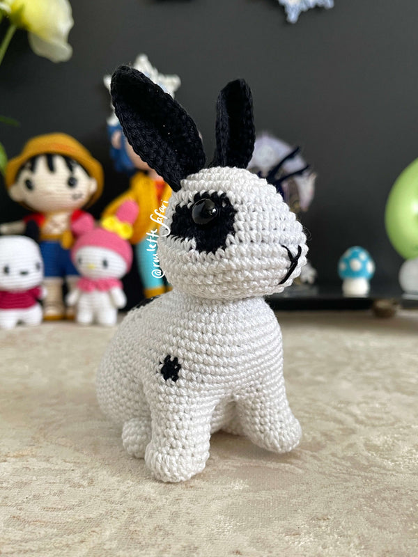 Handmade Crochet Plush Bunny | Amigurumi Animal | Soft, Cuddly ...
